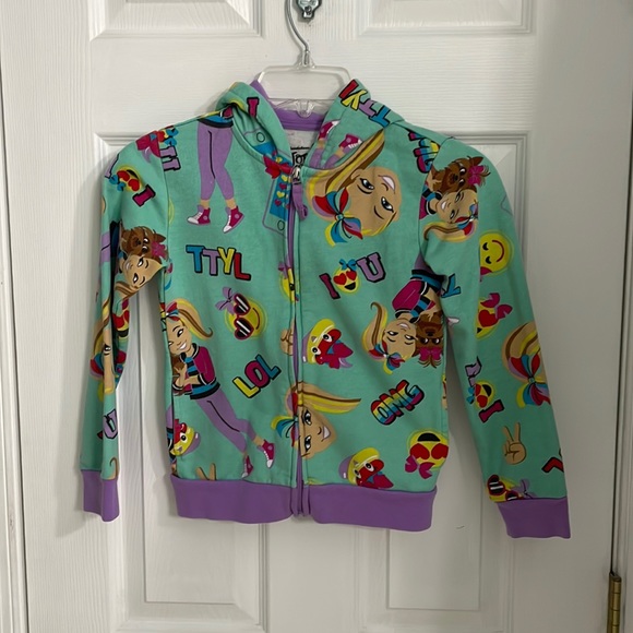 JoJo Siwa | Shirts & Tops | Jojo Siwa Girls Little Emoji Characters Zip ...